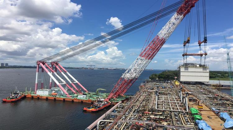 Karish Development: First Topsides Lift in Singapore and Installation ...